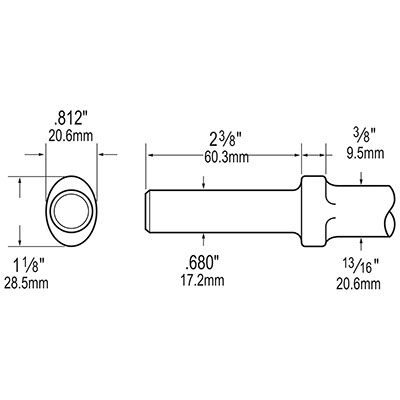 flat cold chisel diagram