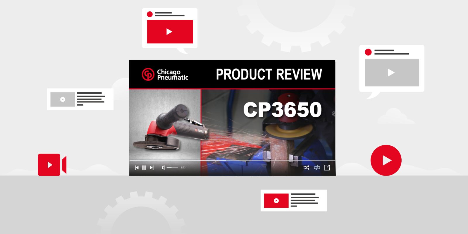 CP3650-120AH5VK - Chicago Pneumatic - Ind Angle Grinder>2hp | Chicago ...